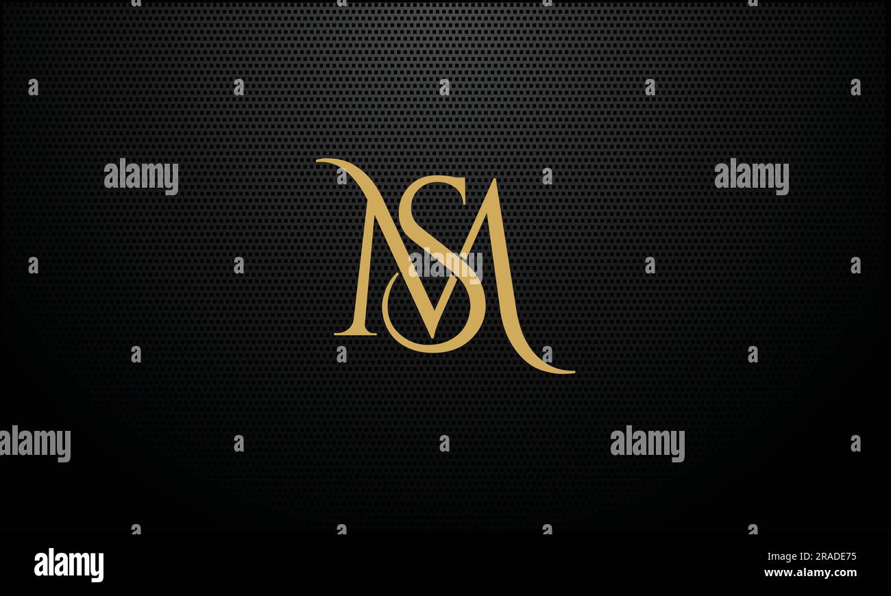 M S, S M, Abstract Letters Logo Monogram Stock Vector Image & Art - Alamy