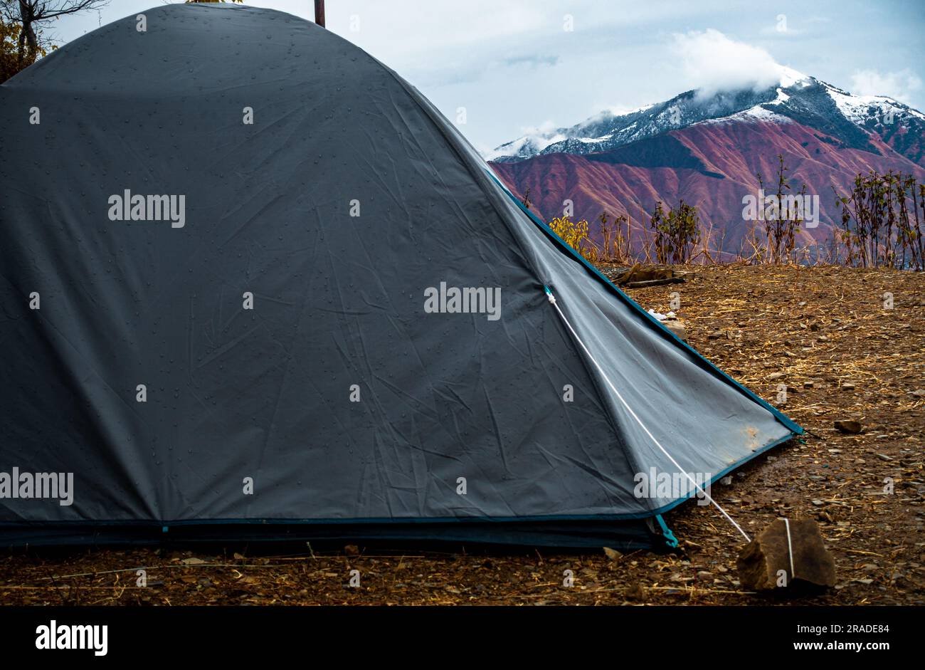 NagTibba, Snow capped Himalayan Mountain ridge with deep valley ...