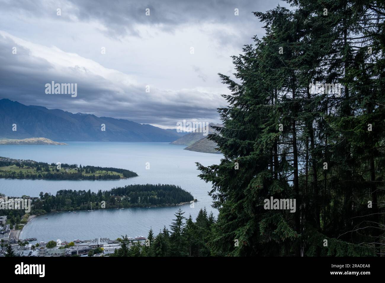The amazing view on a stormy day from Skyline Resort on Bob's Peak ...