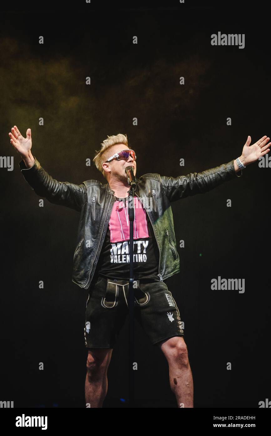 Dagmersellen, Switzerland. 30th, June 2023. The Austrian singer Matty ...