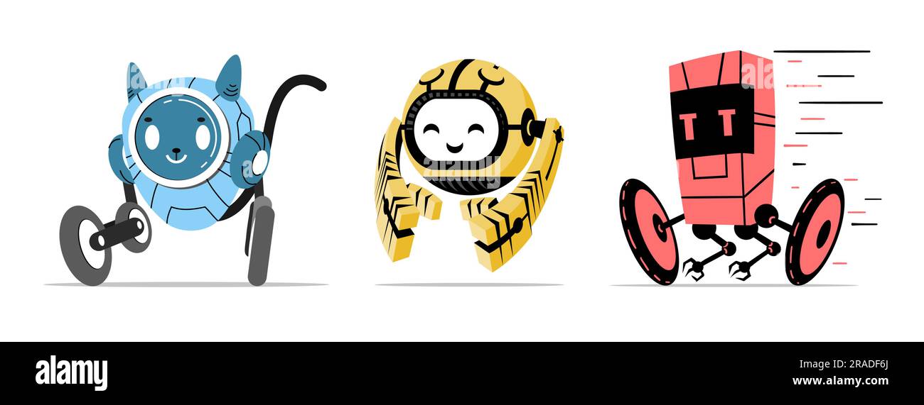 Flying robots Stock Vector Images - Alamy