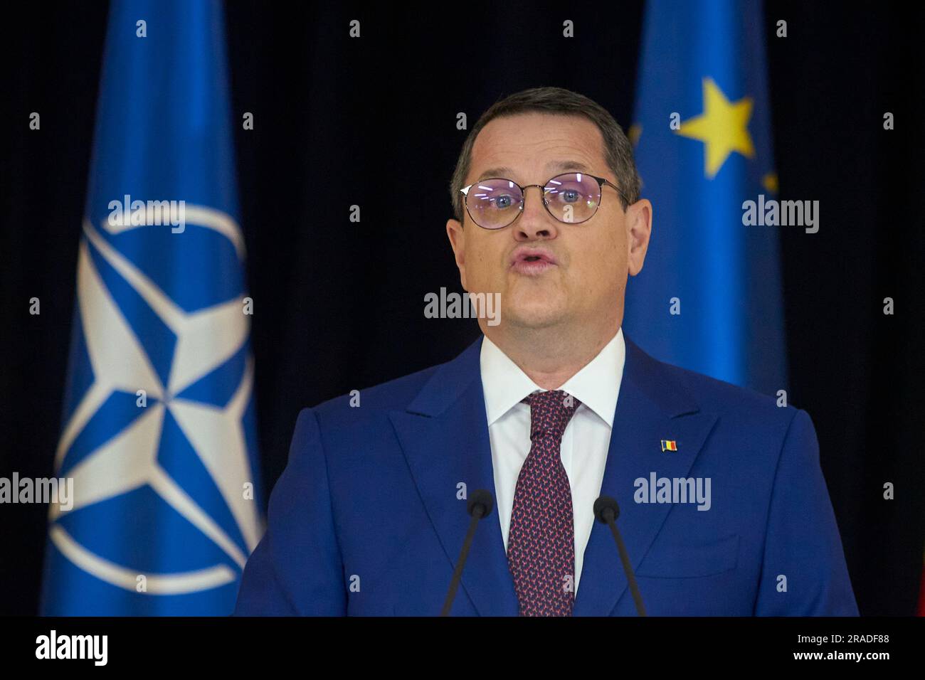 Bucharest, Romania. 3rd July, 2023: Eduard Raul Hellvig, director of ...