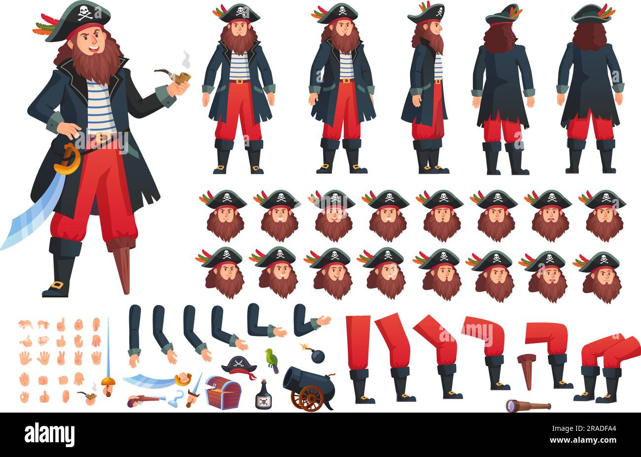 2d animation cartoon character hand Cut Out Stock Images & Pictures - Alamy