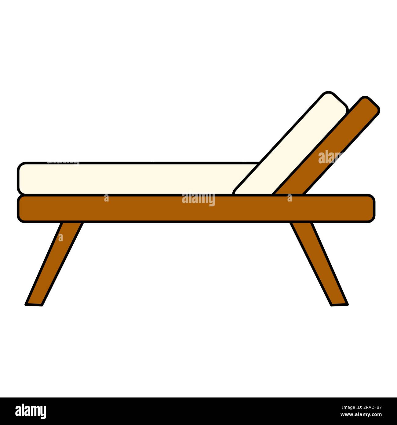 Beach deckchair Cut Out Stock Images & Pictures - Alamy