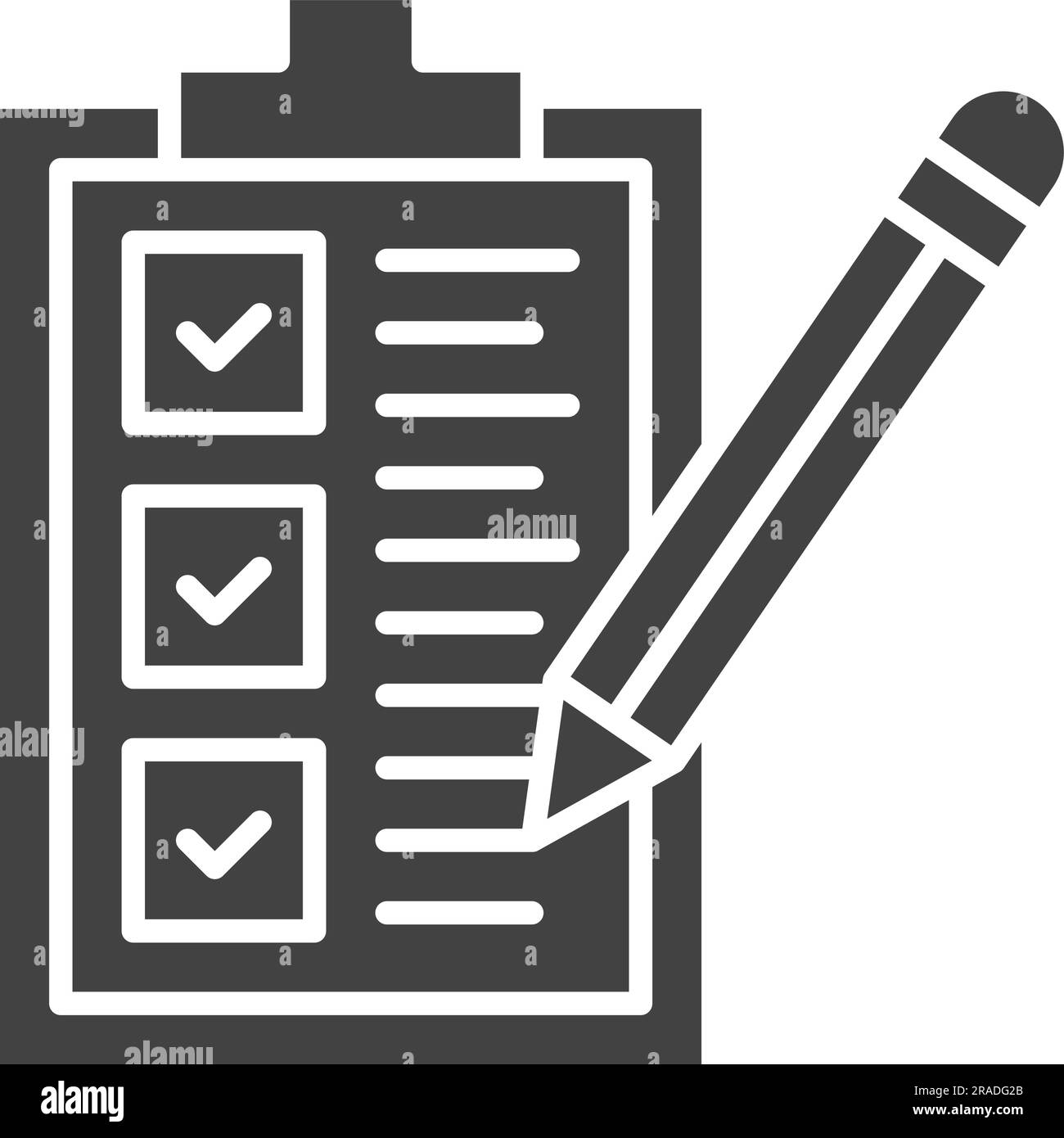 Checklist Icon Image Stock Vector Image & Art - Alamy