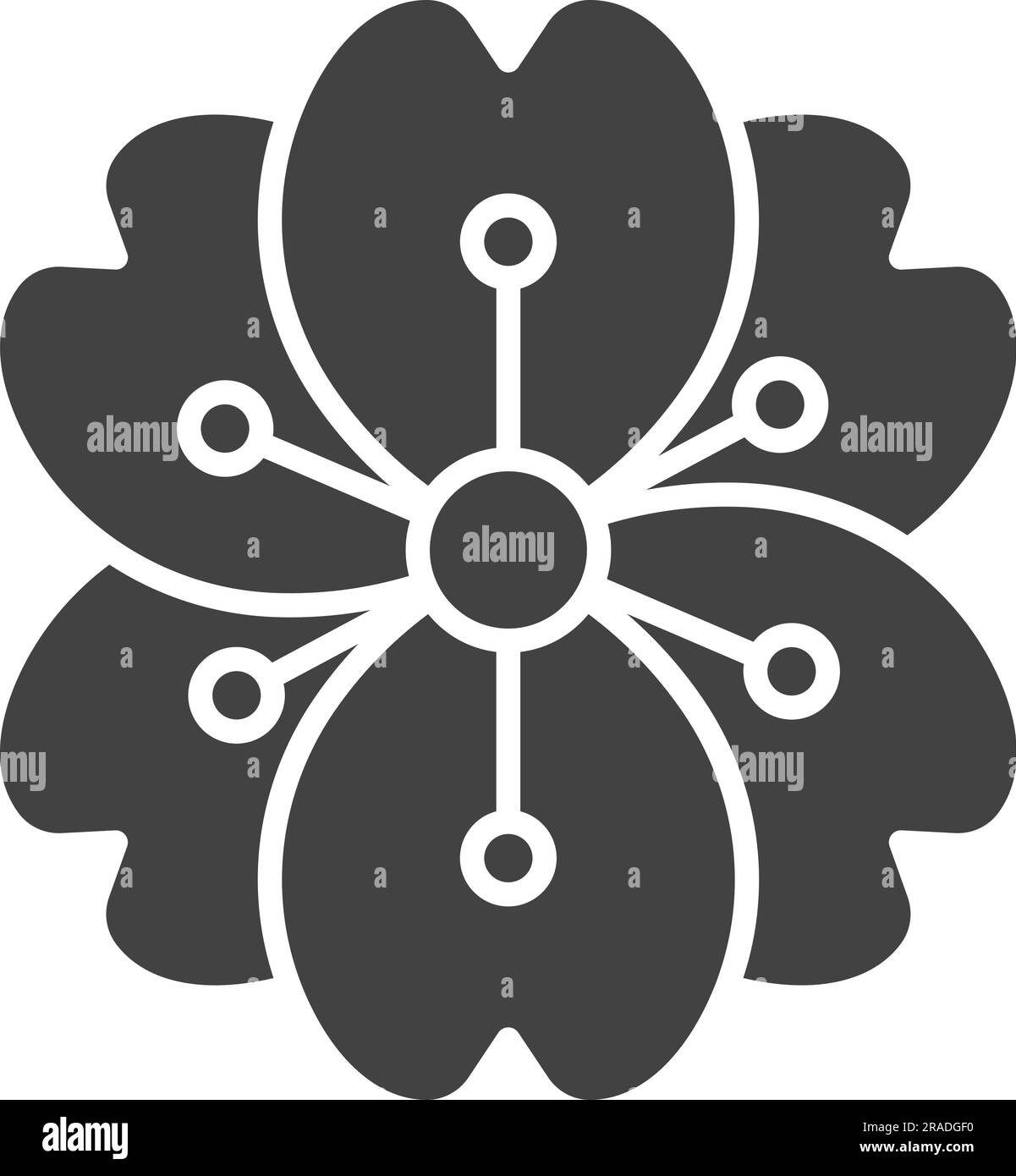 Cherry Blossom Icon Image Stock Vector Image & Art - Alamy