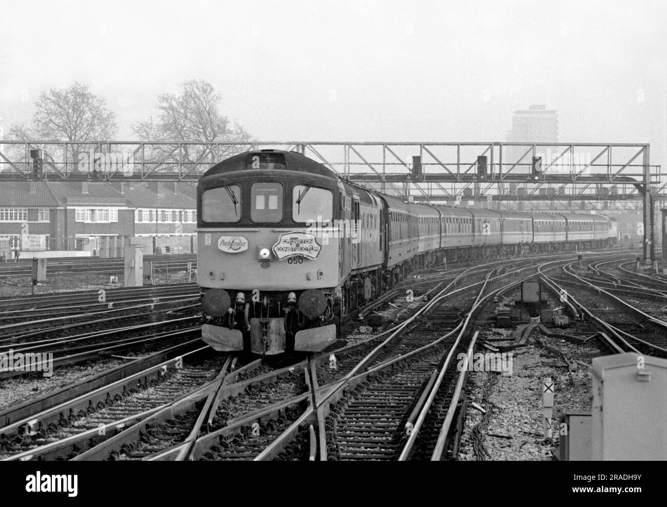 A pair of Class 33 diesel locomotives numbers 33050 and 33021 working ...