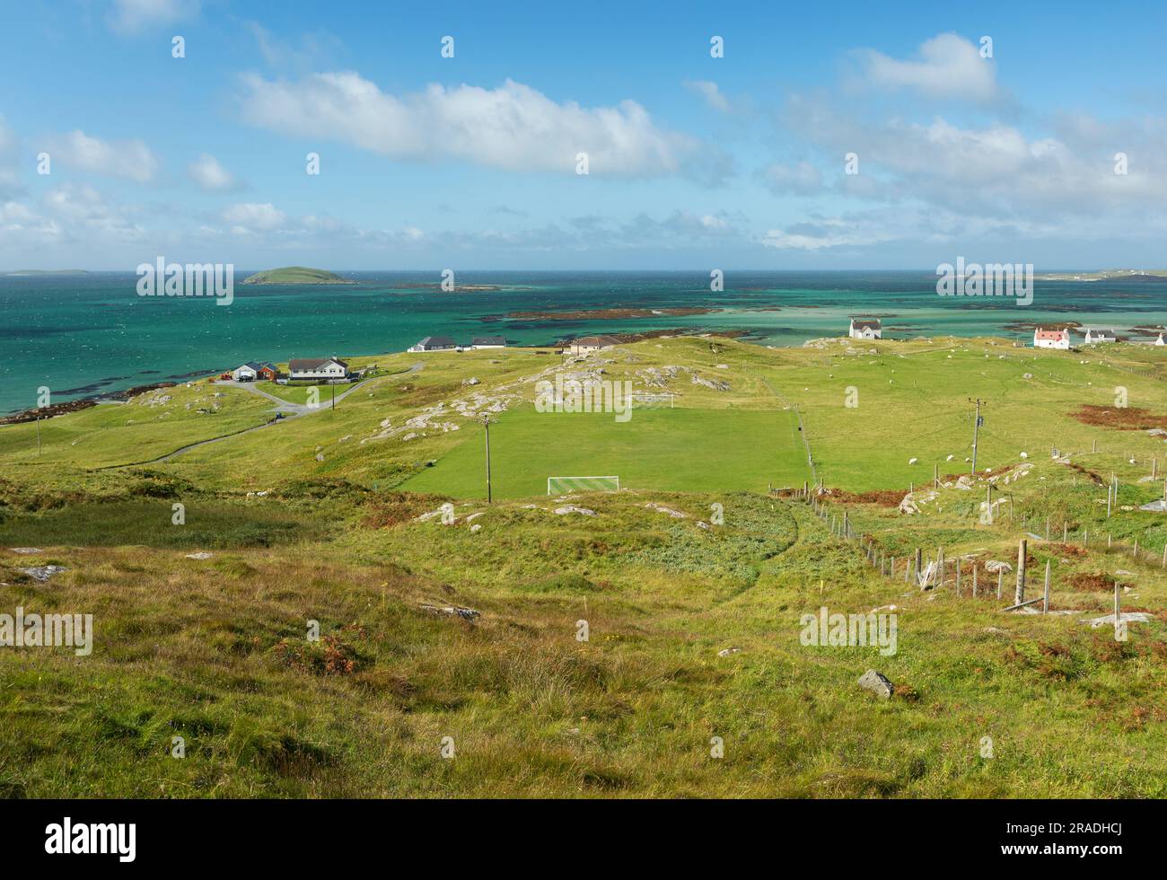 Eriskay football pitch, Eriskay Island, Outer Hebrides, Scotland, UK ...
