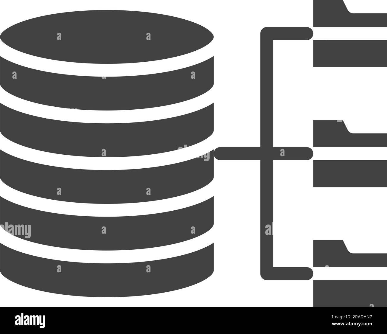 Cloud database image Black and White Stock Photos & Images - Alamy