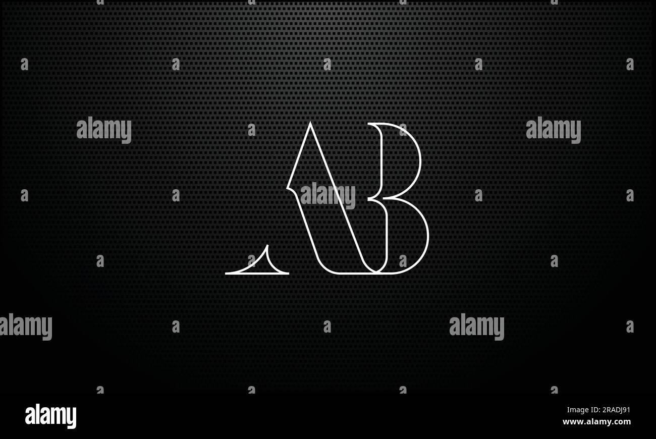 AB, BA, Abstract Letters Logo Monogram Stock Vector Image & Art - Alamy