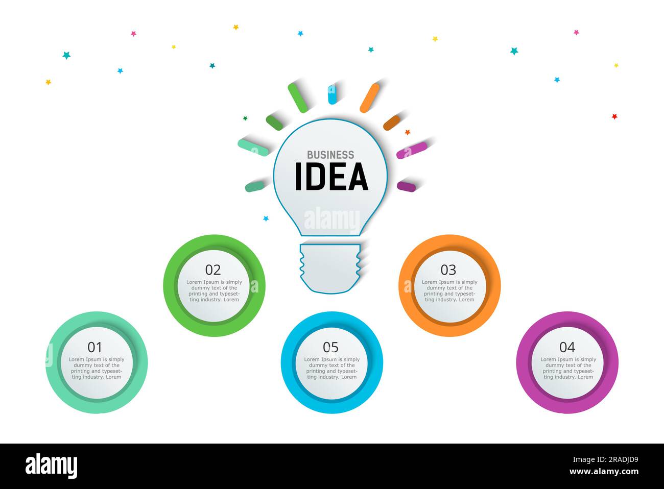 Infographic business idea. thinking ideas brain, innovation concept ...