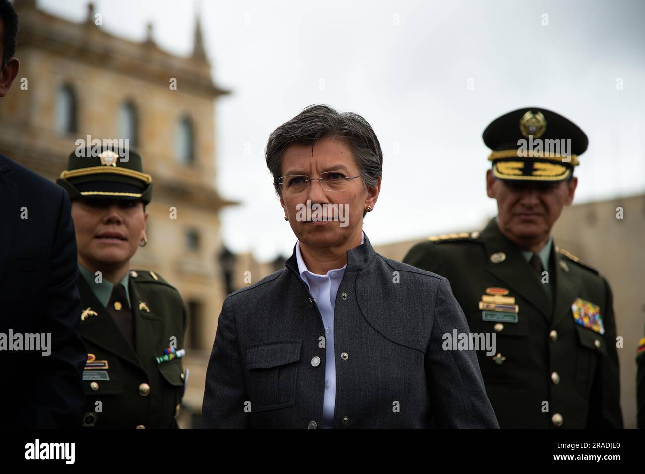 Bogota's mayor Claudia Lopez during the taking command ceremony of ...