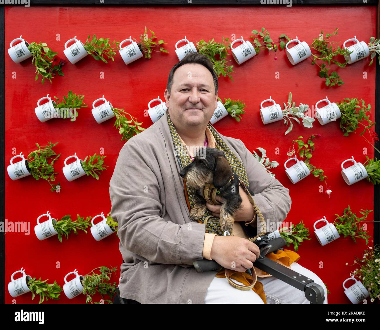 London, UK. 3 July 2023. BBC Morning Live presenter Mark Lane and his ...