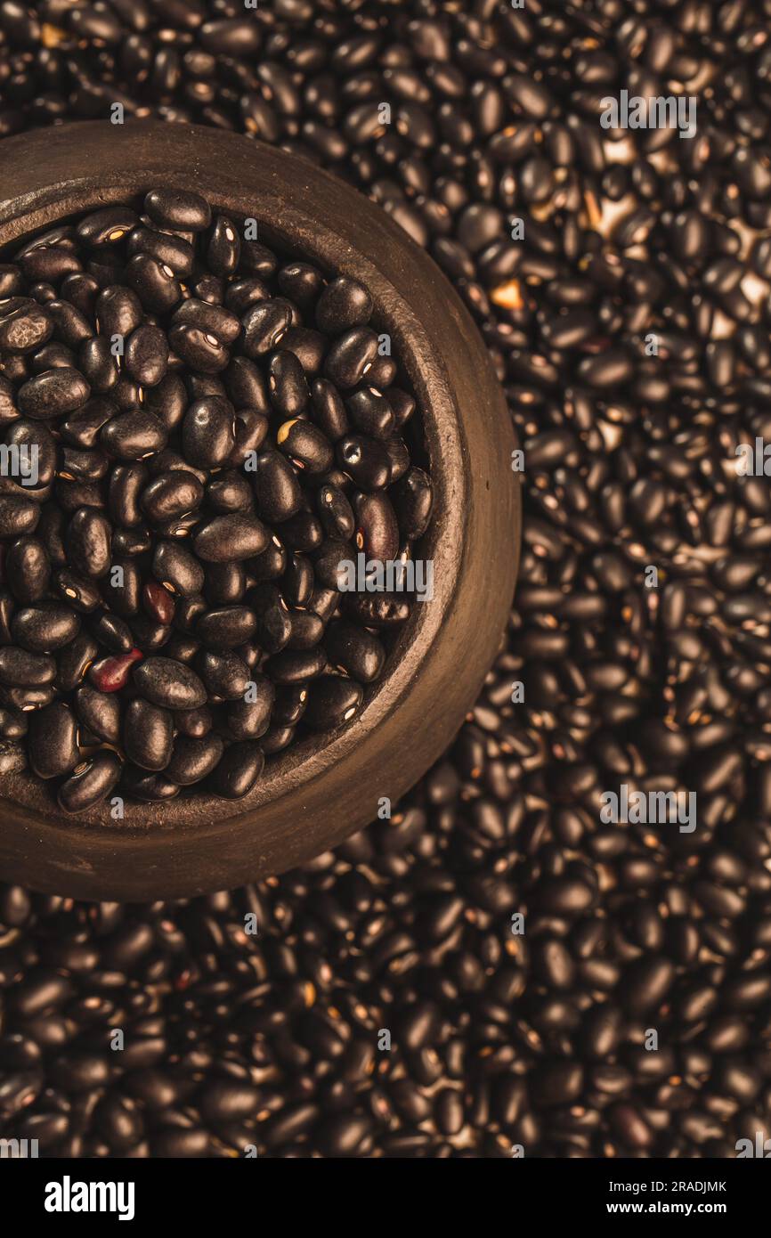 Black turtle bean - is a small, shiny variety of the common bean Stock ...