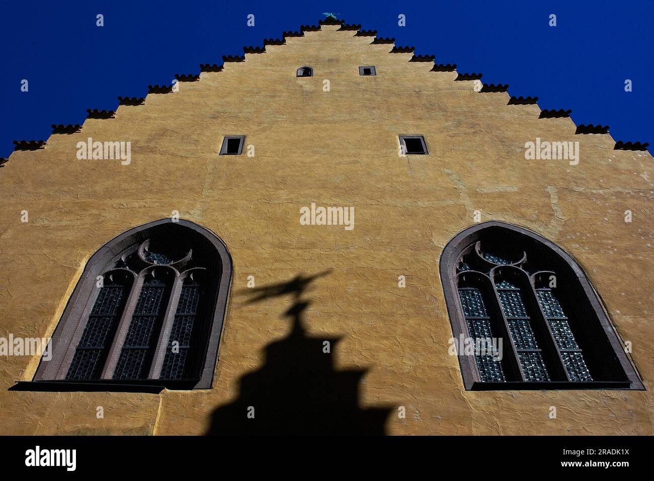 Stepped Gothic gable of meeting place for law-makers of the Holy Roman ...