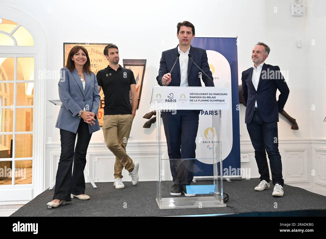 Pierre Rabadan, Deputy Mayor of Paris in charge of sport, the Olympic ...