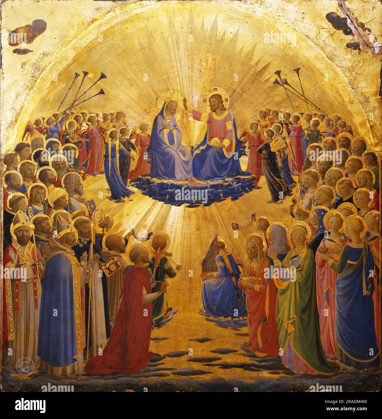 Uffizi – Beato Angelico (Fra Angelico) - Coronation of the Virgin Stock ...