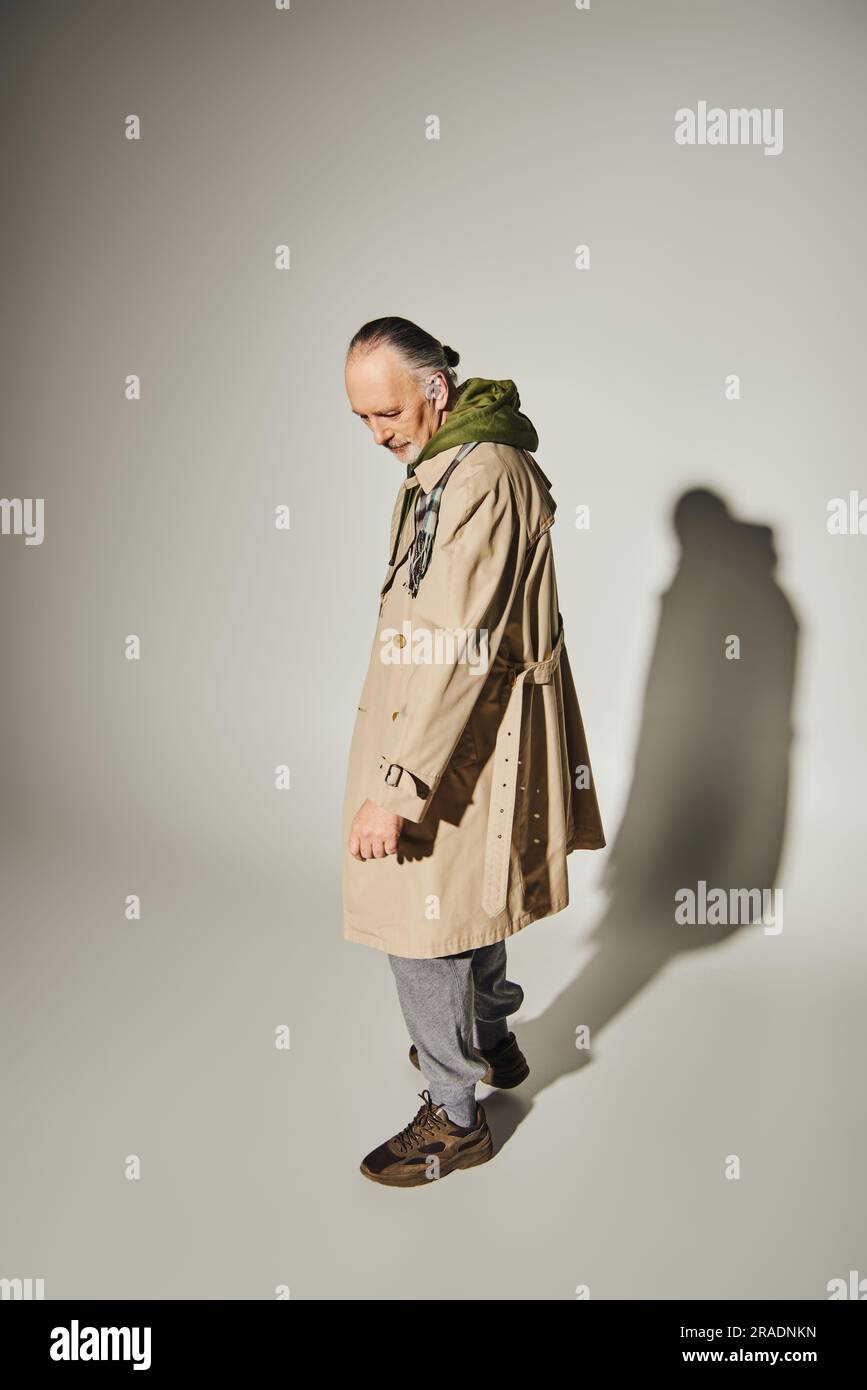 Looking down on elderly man hi-res stock photography and images - Alamy