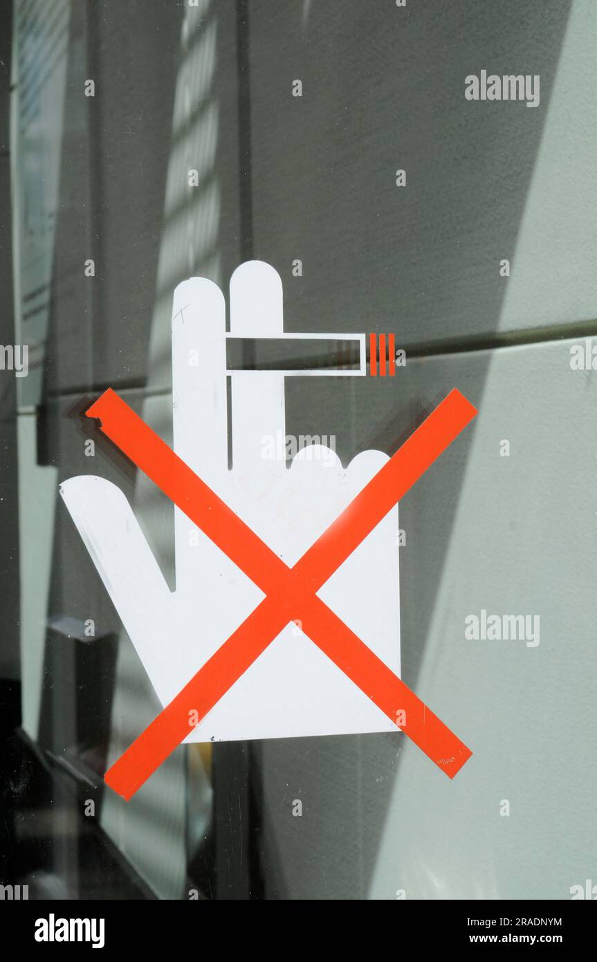 Non-smoking sign, Amsterdam, Netherlands, Smoking prohibited, no ...