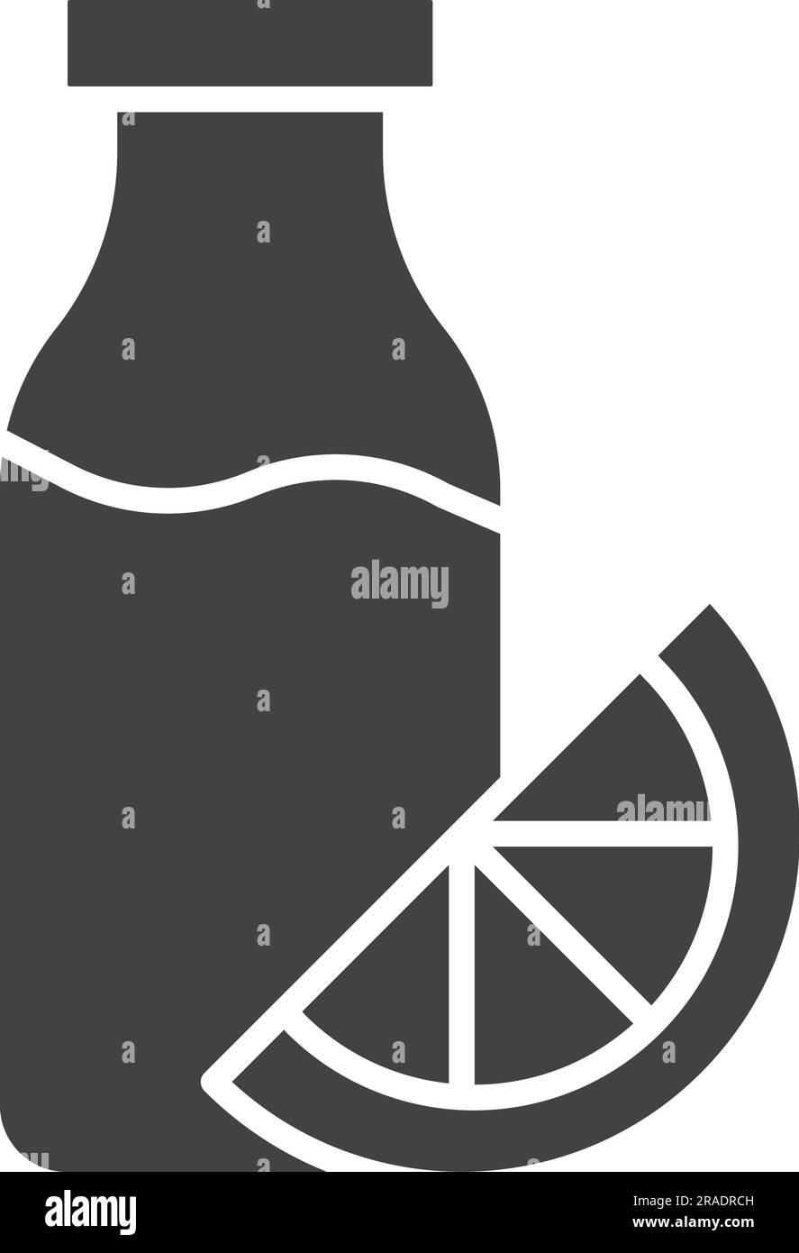Juice Bottle Icon image. Suitable for mobile application Stock Vector ...