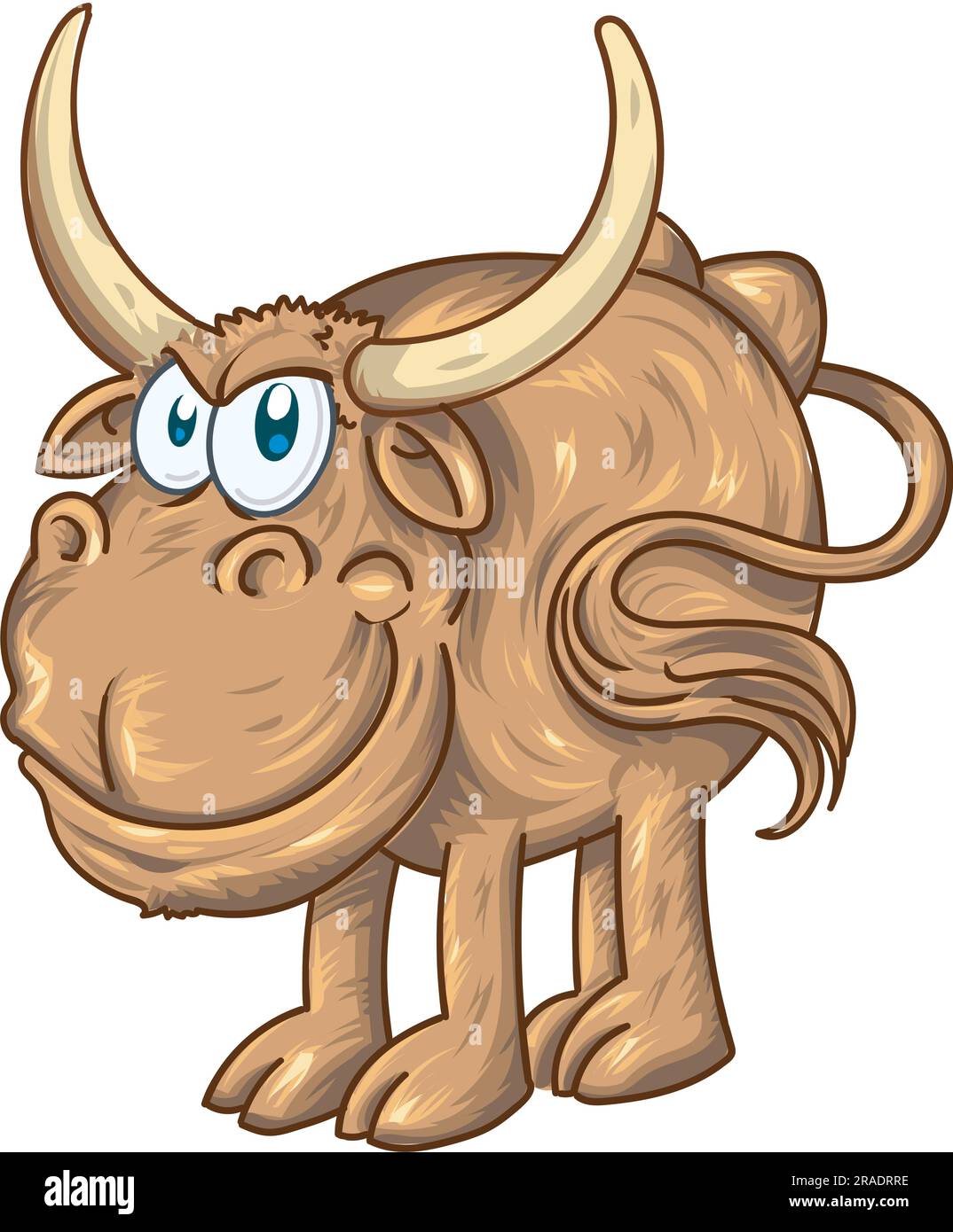 Strong bull character cartoon Stock Vector Image & Art - Alamy