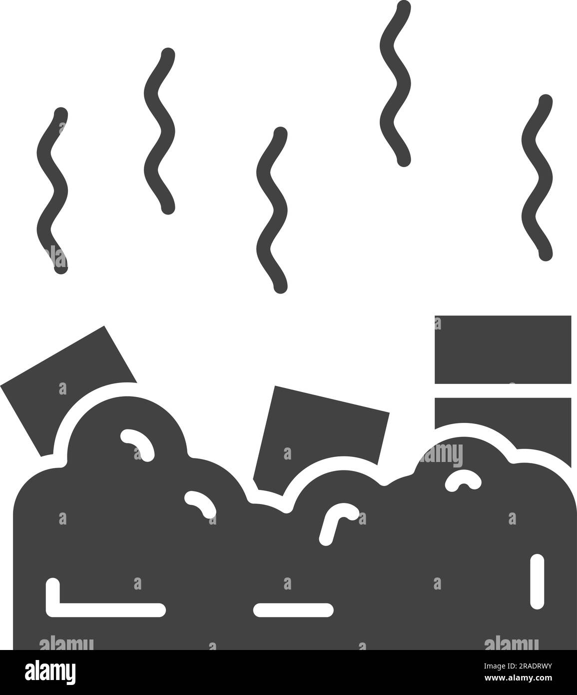 Garbage dump landfill site Stock Vector Images - Alamy