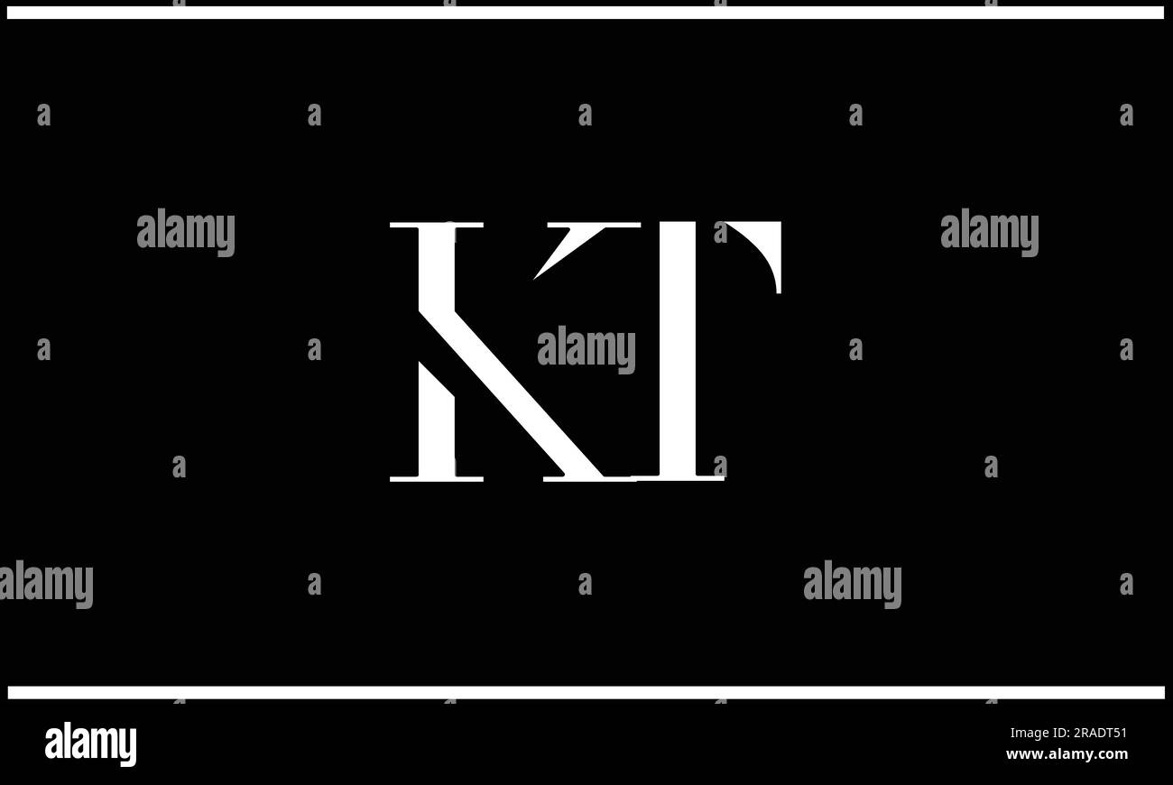 Kt logo design hi-res stock photography and images - Alamy