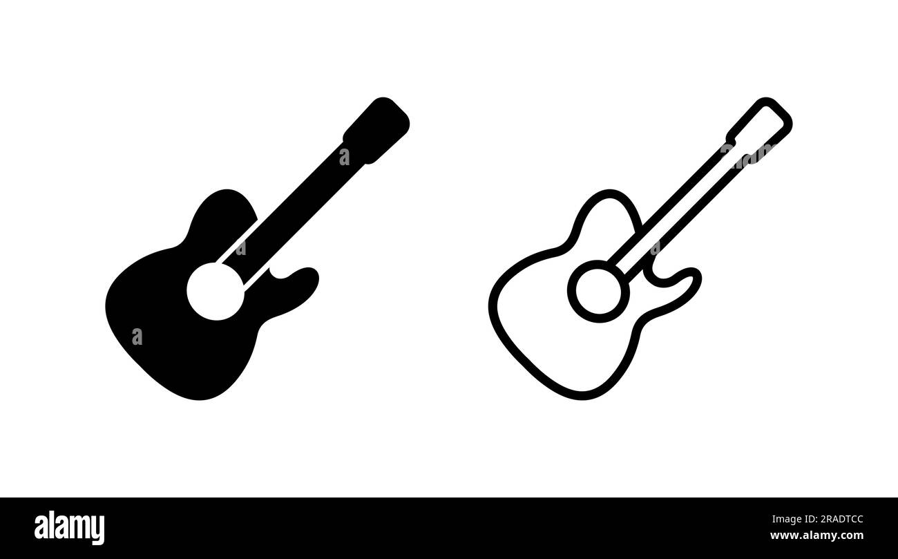 Guitar icon vector. musical instrument sign Stock Vector Image & Art ...