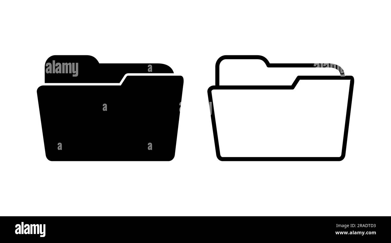 Folder icon vector. document folder icon Stock Vector Image & Art - Alamy