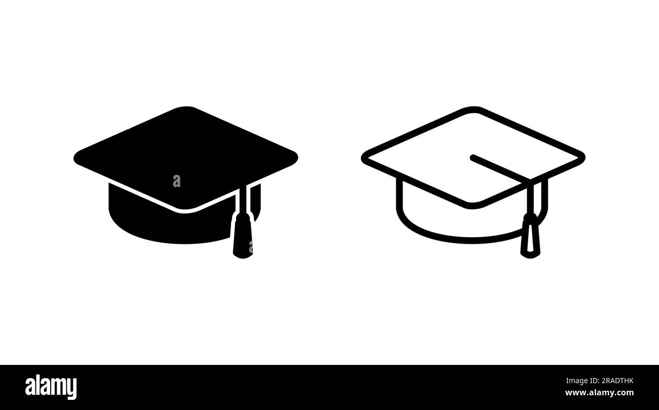 Education icon vector. graduation cap icon vector Stock Vector Image ...