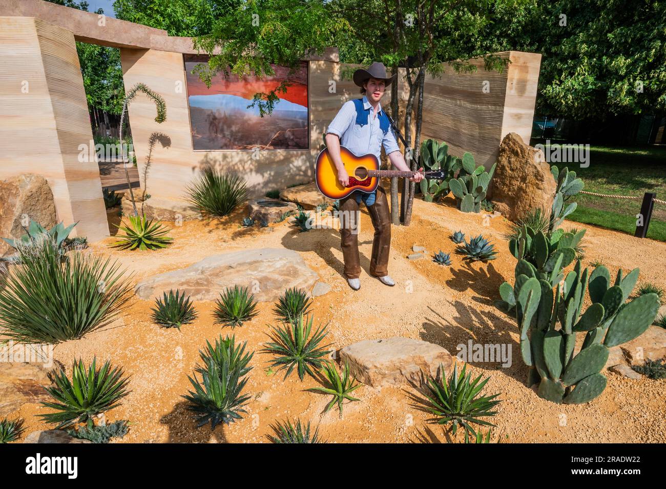 London, UK. 3rd July, 2023. George Maddison one of the performers from ...