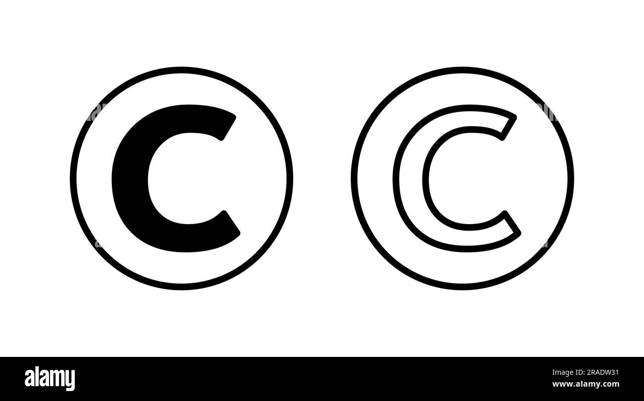 Copyright icon vector. copyright symbol Stock Vector Image & Art - Alamy