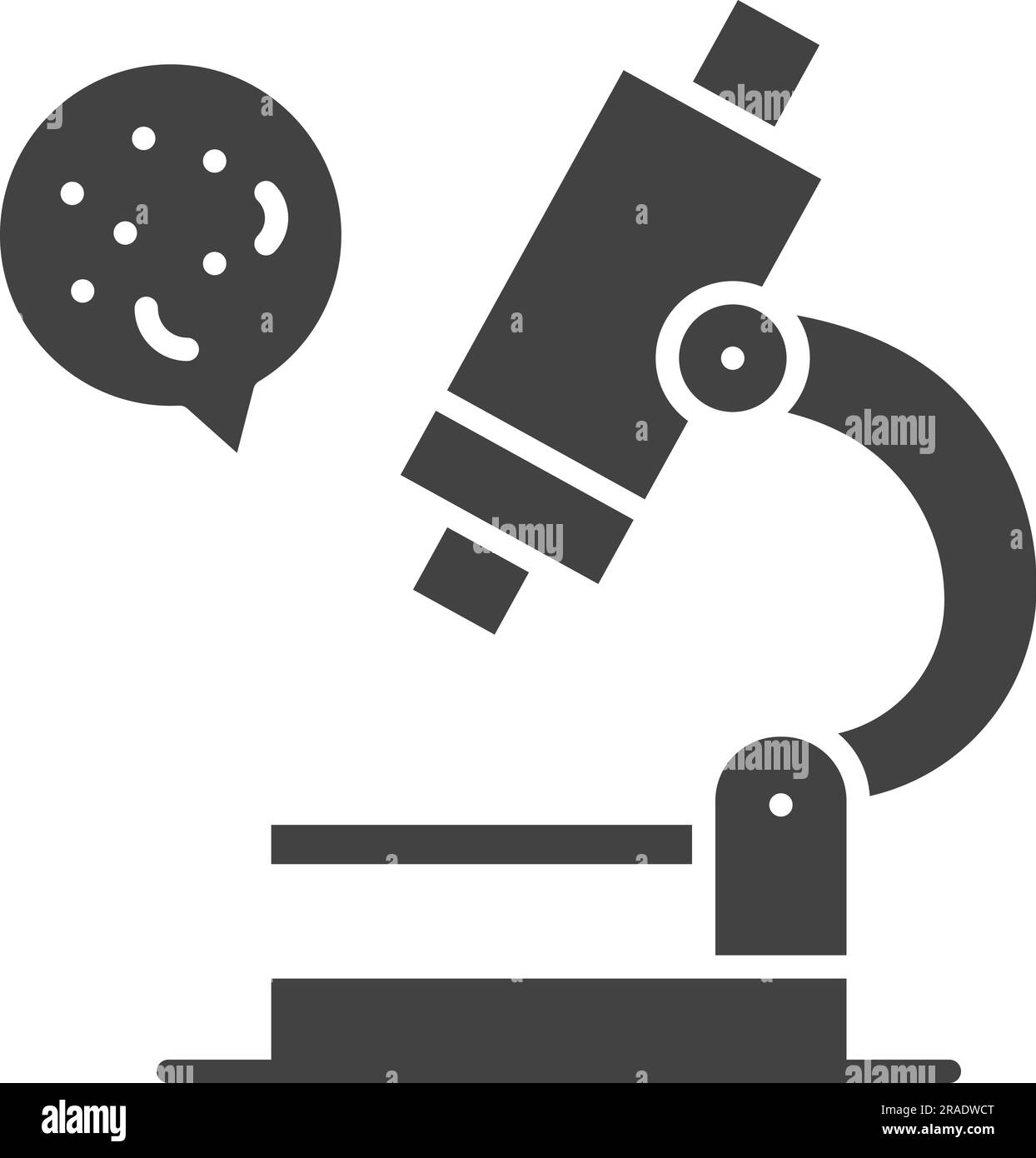 Microscope Icon Image Stock Vector Image & Art - Alamy