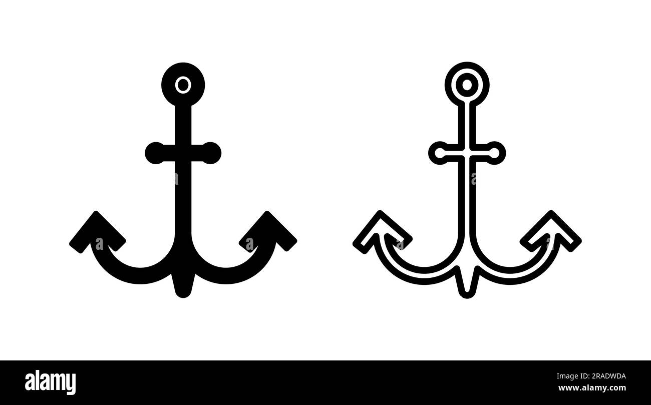 Anchor icon vector. Anchor sign. marine symbol Stock Vector Image & Art ...