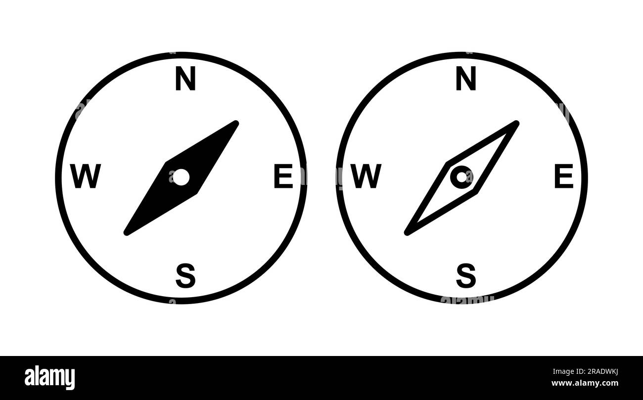 Compass icon vector. navigation icon Stock Vector Image & Art - Alamy