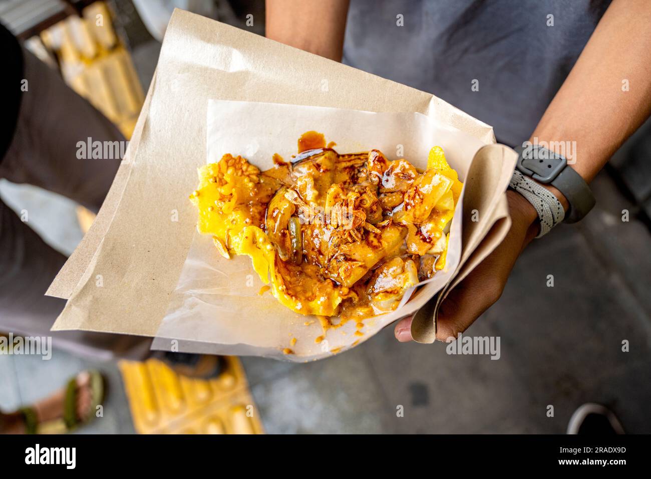 Cungkring is street food on Suryakencana Street. Traditional Indonesia ...