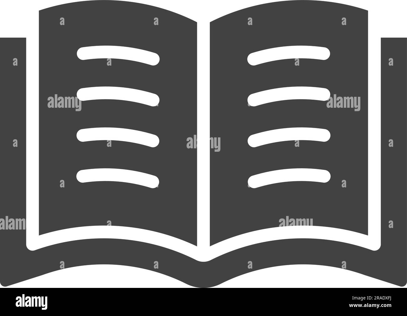 Open Book Icon Image Stock Vector Image & Art - Alamy