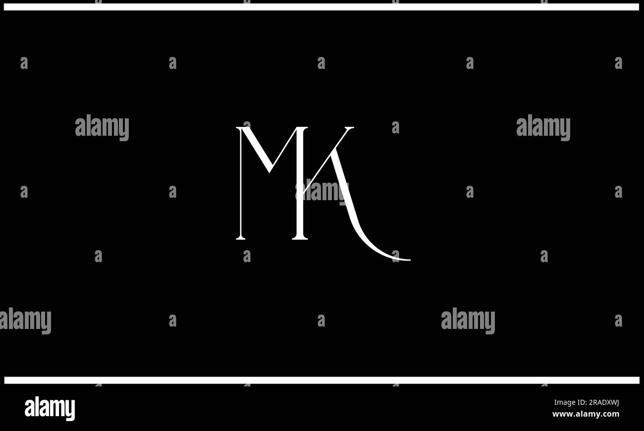 KM, MK, Abstract Letters Logo Monogram Stock Vector Image & Art - Alamy