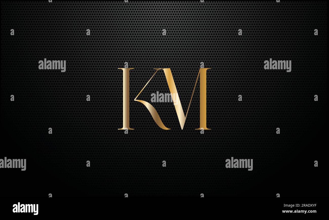 KM, MK, Abstract Letters Logo Monogram Stock Vector Image & Art - Alamy