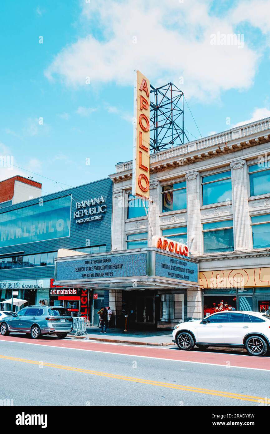 New York City, United States - May 21, 2023: The facade of the historic ...