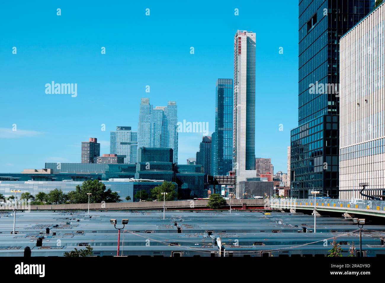 New York, United States - May 19, 2023: A view of Hudson Yards, in ...