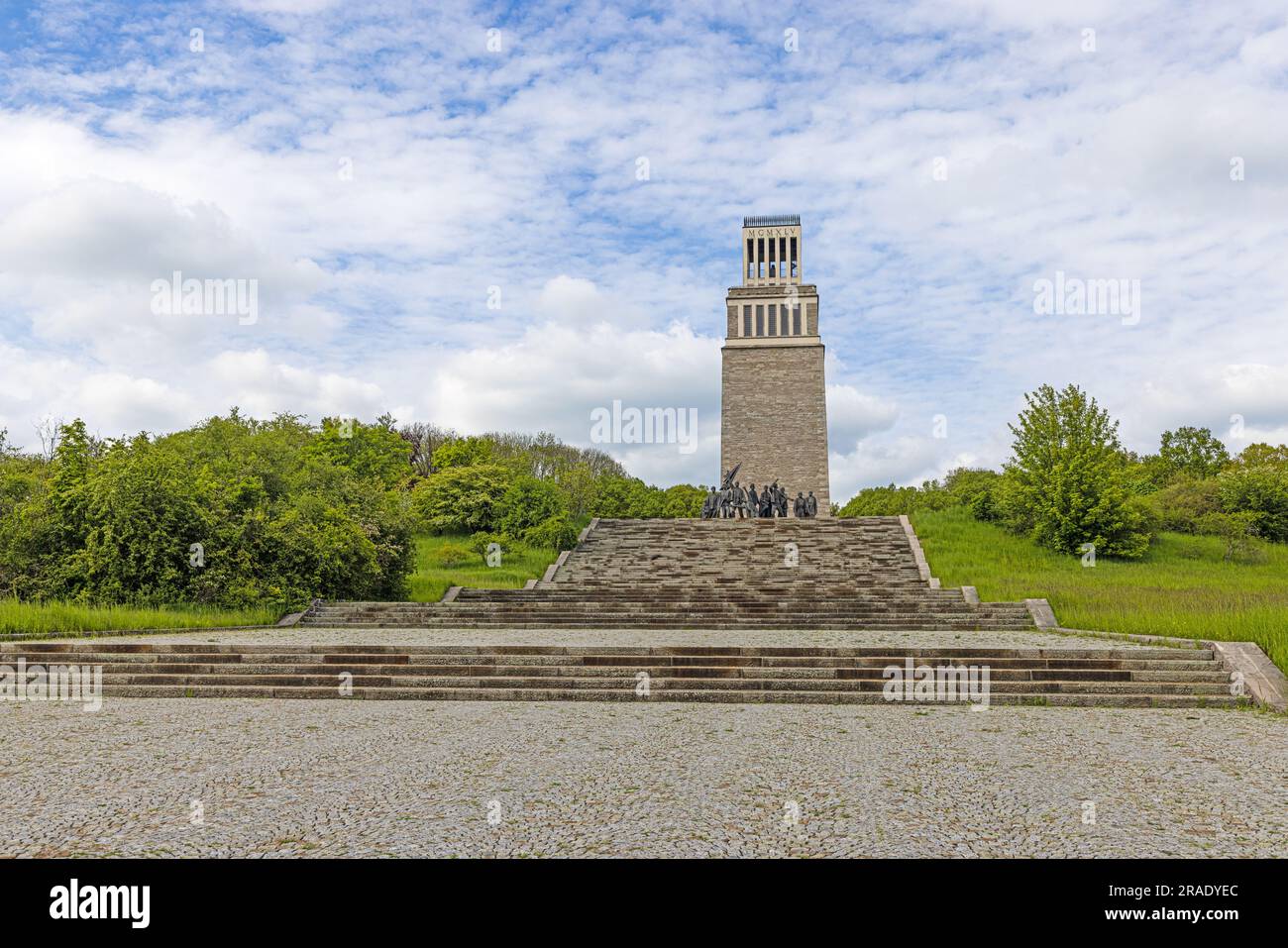 Picture of the memorial at the Buchenwald concentration camp near ...