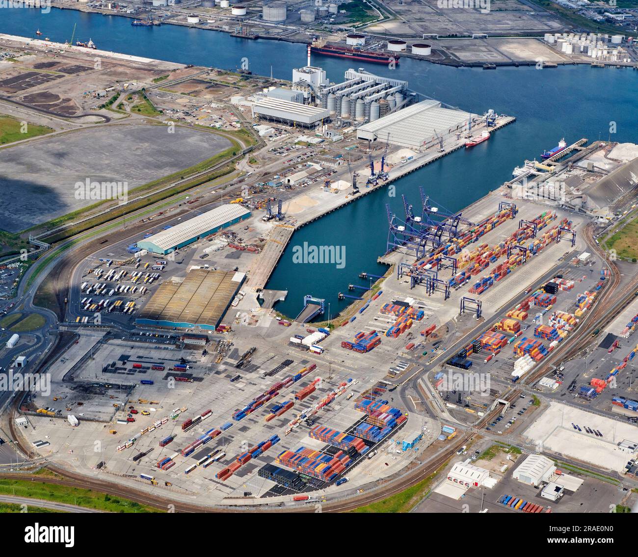 An aerial photograph of teesport hi-res stock photography and images ...