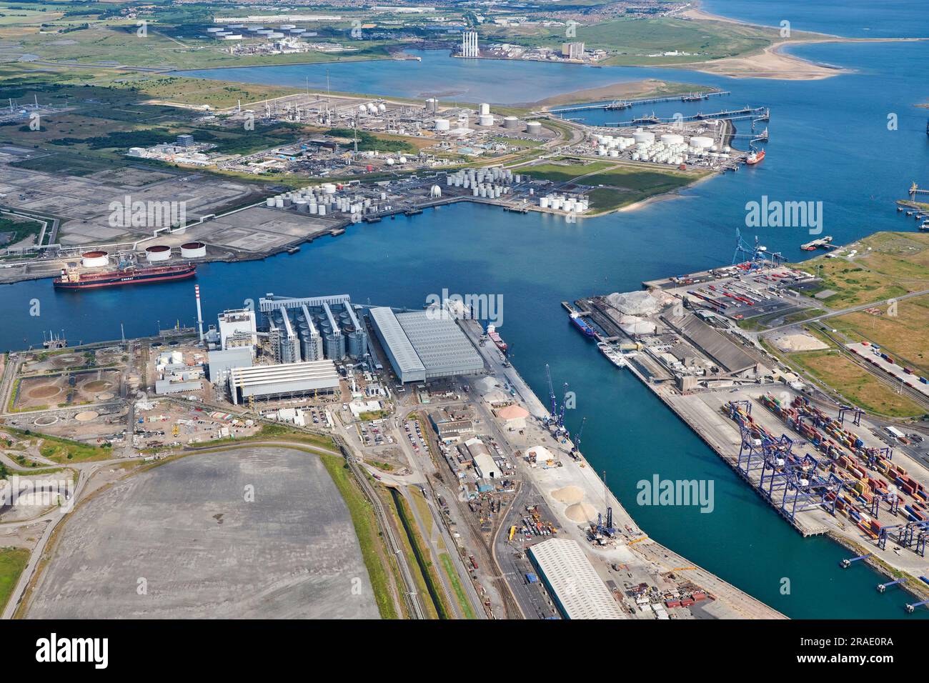 An aerial photograph of teesport hi-res stock photography and images ...