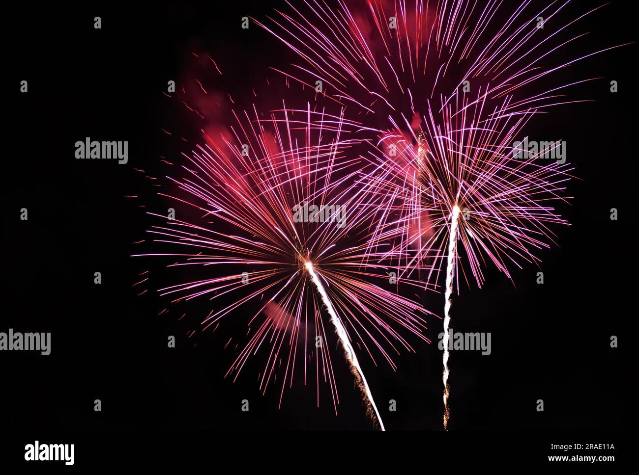Colourful fireworks display at nigth Stock Photo - Alamy