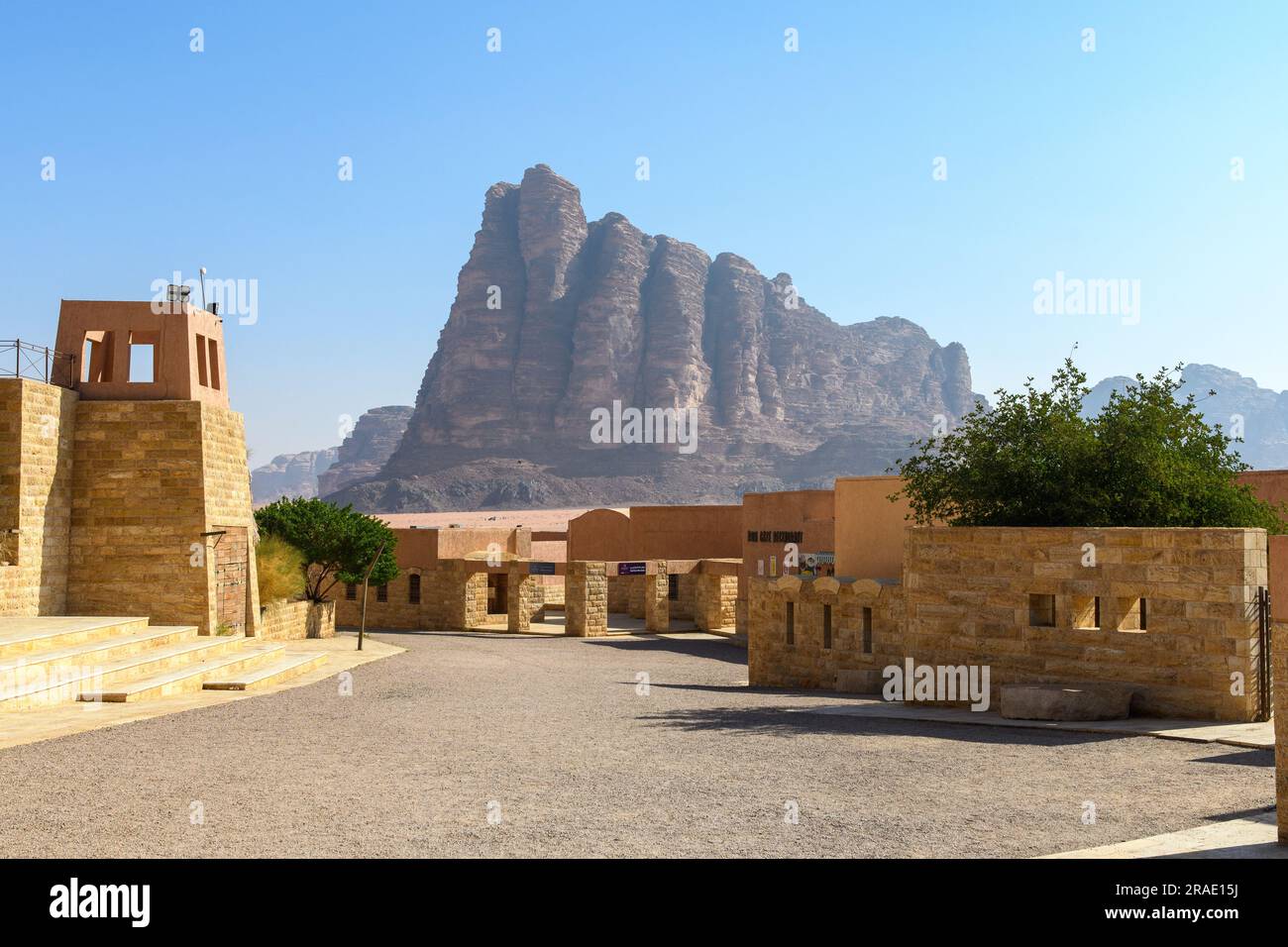 Wadi Rum, Aqaba, Jordan - December 19, 2022: View of the Seven Pillars ...