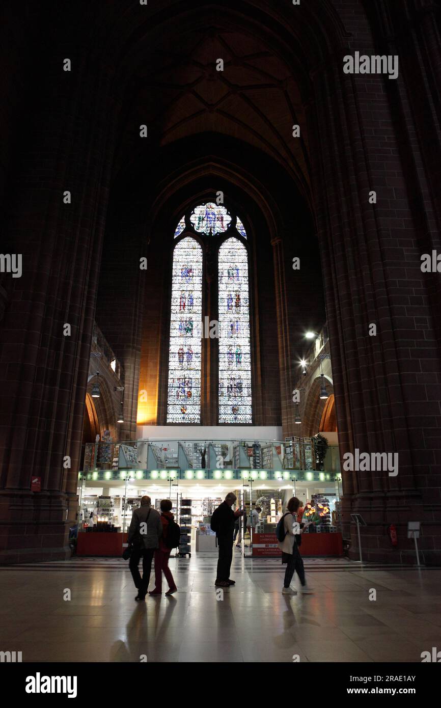 Viewed here is the retail store and visiting tourists, an internal ...