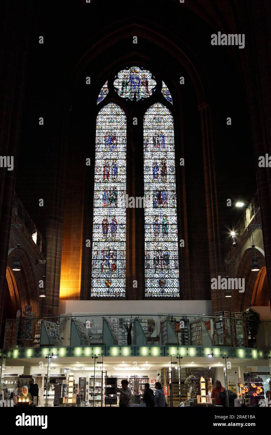 Viewed here is the retail store and visiting tourists, an internal ...