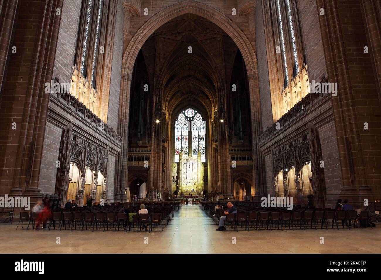 Viewed here is The Nave and East Window, internal aspects related to ...