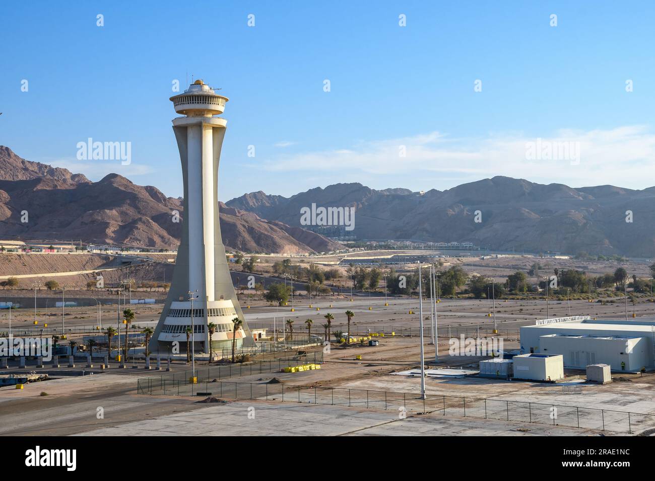 Aqaba, Jordan - December 19, 2022: Seaport of Aqaba with mountains in ...